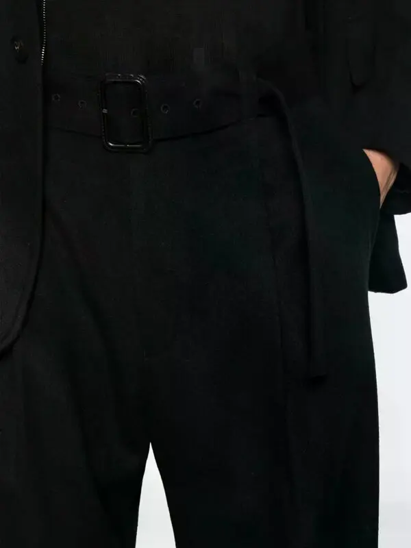 Emporio Armani Belted Pleated Trousers