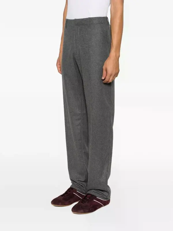 Etro Logo-embroidered Straight-leg Trousers
