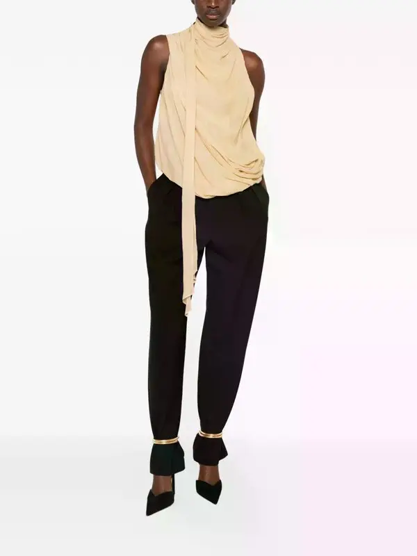 SIMONA CORSELLINI Anklet-detail Trousers