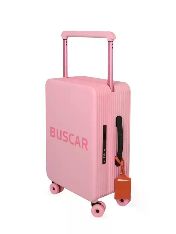 BUSCAR 1 Logo-print Ribbed Suitcase