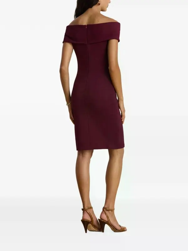 Ralph Lauren Off-the-shoulder Faille Mini Dress