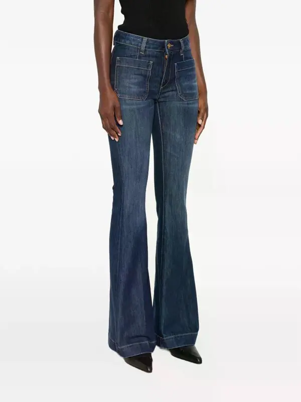 Seafarer Logo-embroidered Flared Jeans
