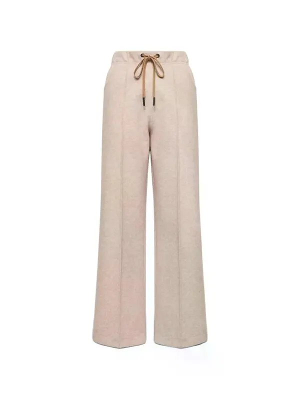 Moncler Drawstring-waist Pressed-crease Trousers