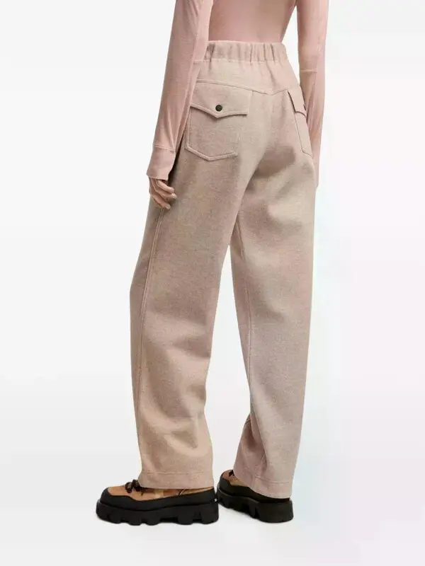 Moncler Drawstring-waist Pressed-crease Trousers