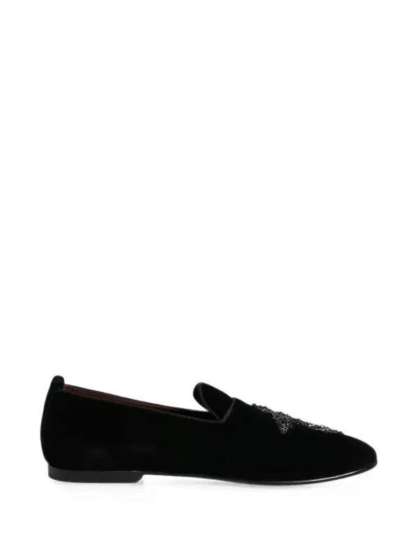 Dolce & Gabbana Embellished Velvet Loafers
