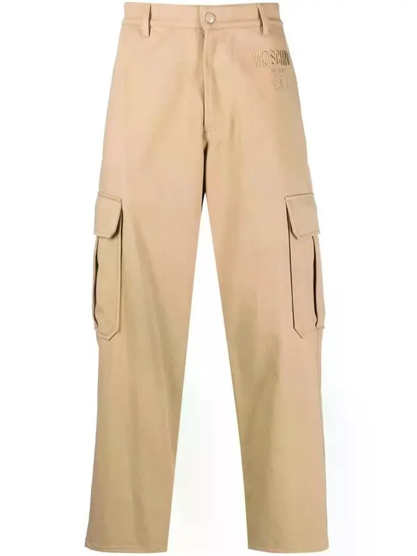 Moschino Cargo-pocket Wide-leg Trousers
