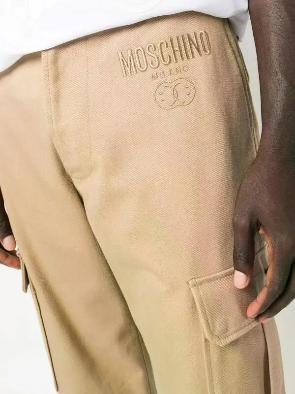 Moschino Cargo-pocket Wide-leg Trousers