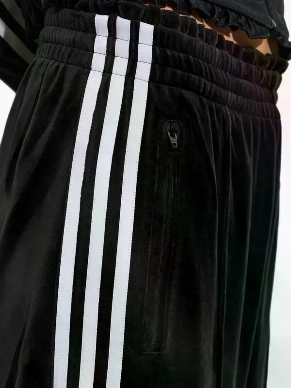 Adidas 3-stripes Velour Track Pants - Black