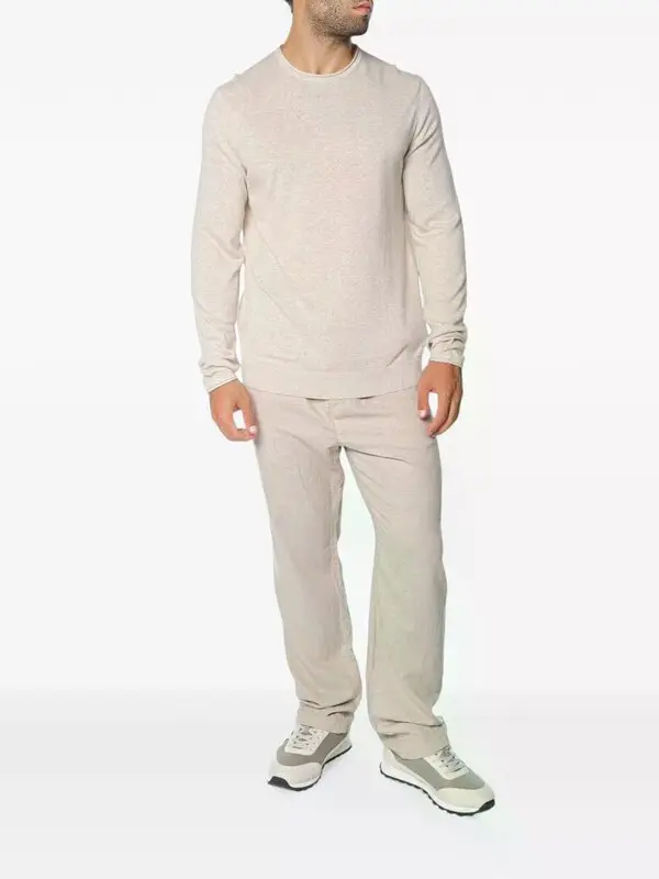 Ted Baker London Roll-edge Crew-neck Sweater - Neutrals