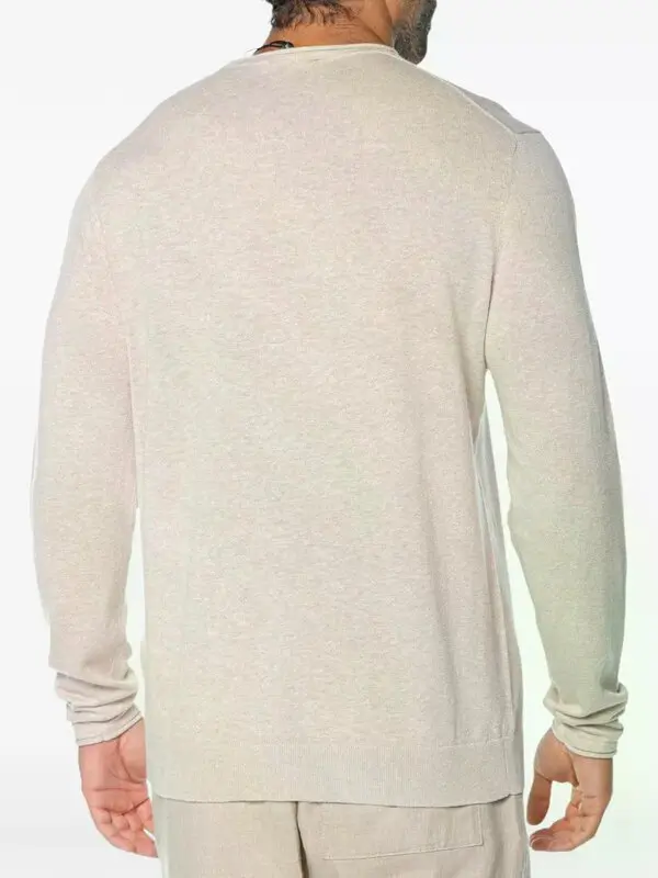Ted Baker London Roll-edge Crew-neck Sweater - Neutrals