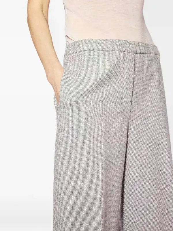 Liviana Conti Alfred Micro-check Elasticated Trousers