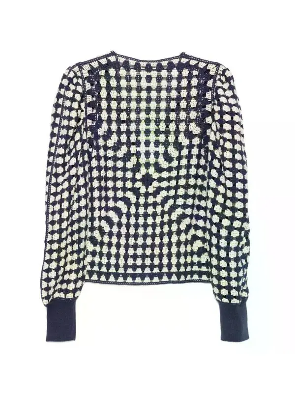 Farm Rio Crochet-knit Buttoned Cardigan