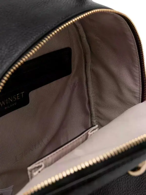 TWINSET Grained-effect Logo-stud Backpack
