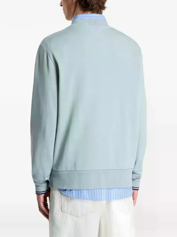 Fred Perry Crew-neck Embroidered-logo Sweatshirt