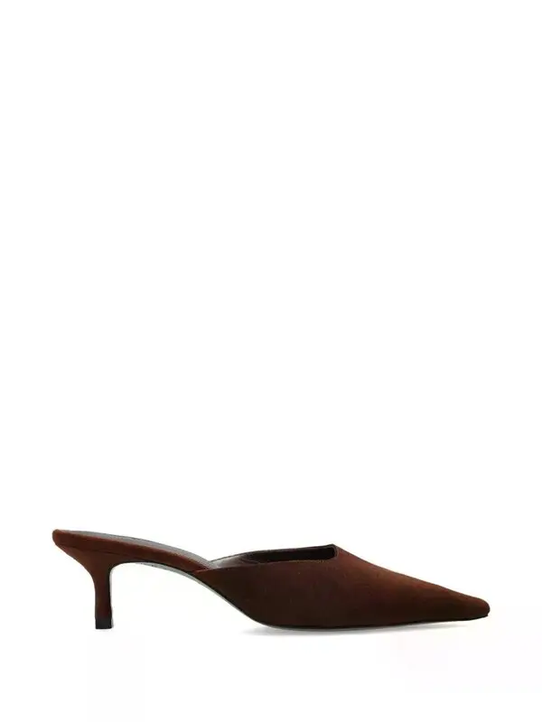BLACK SUEDE STUDIO Riley Suede Mules - Brown