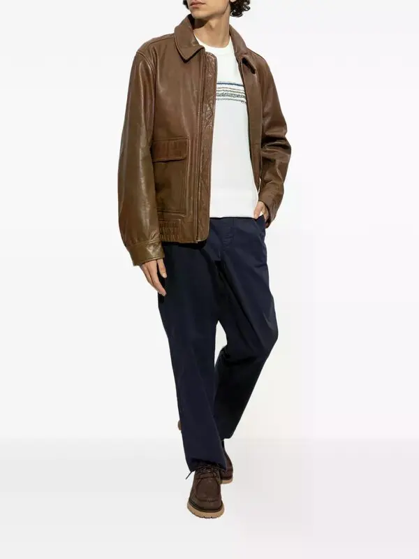 Paul Smith Zip-up Leather Jacket
