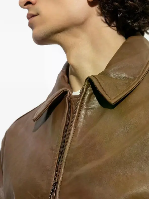 Paul Smith Zip-up Leather Jacket