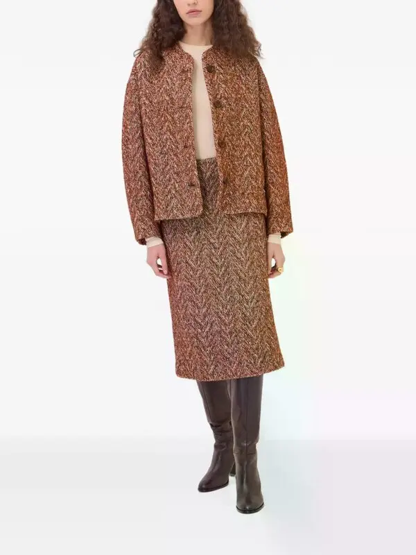 OTTOD'AME Retro Midi Skirt