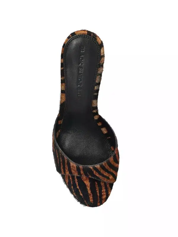 BLACK SUEDE STUDIO Freddie Tiger-print Leather Sandals