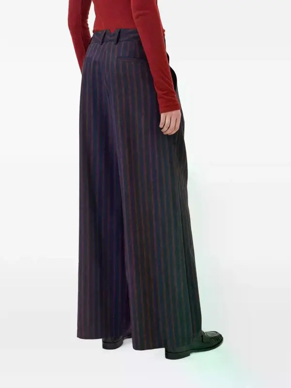 OTTOD'AME Pinstripe Pleated Trousers