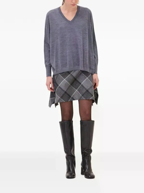OTTOD'AME V-neck Drop-shoulder Knit