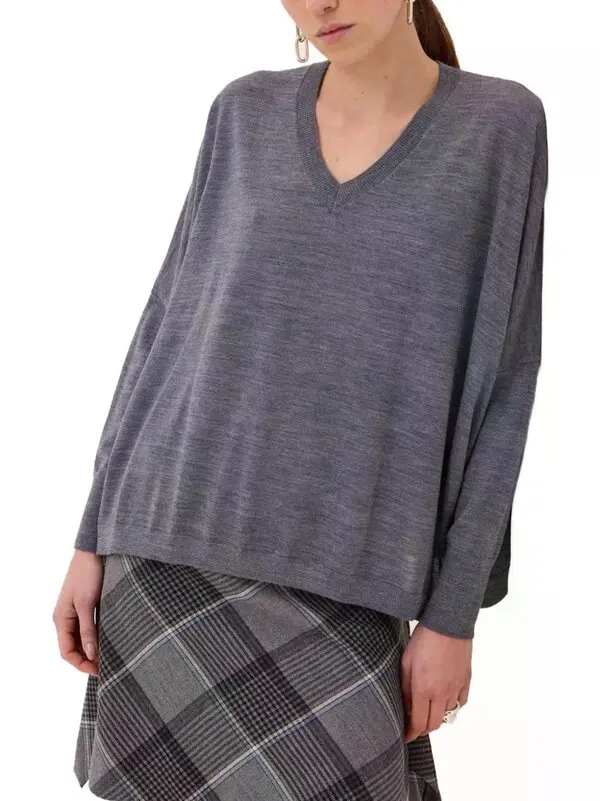OTTOD'AME V-neck Drop-shoulder Knit