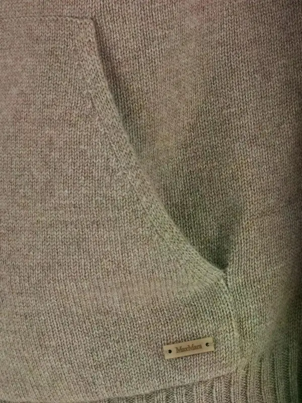 Max Mara Primo Zip-up Knitted Hoodie - Neutrals