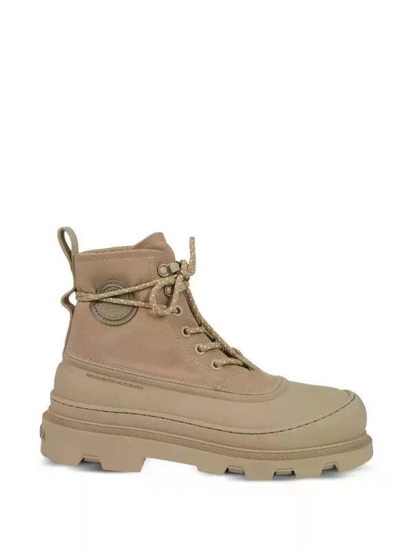 Moncler Vera Sheal Logo-patch Lace-up Boots