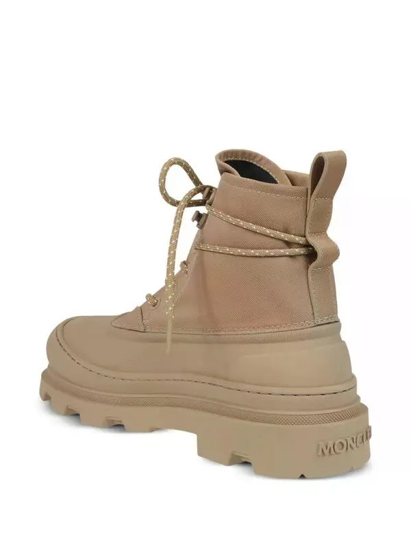 Moncler Vera Sheal Logo-patch Lace-up Boots