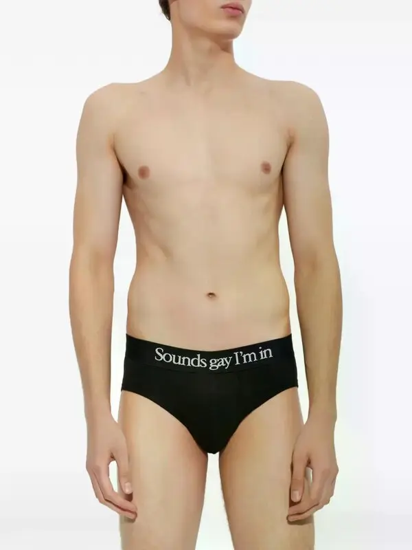 CARNE BOLLENTE Logo-waistband Briefs