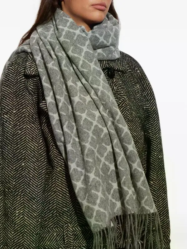 BY MALENE BIRGER Ortega Monogram-pattern Scarf