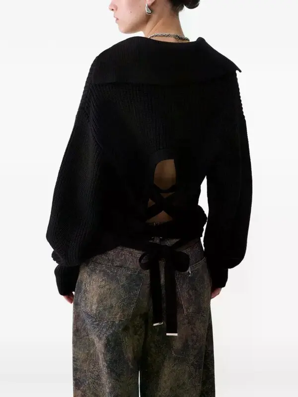 Liu Jo Wool-blend Sweater With Strings