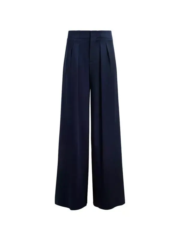 Alice + Olivia Eloise Pleated Wide-leg Trousers