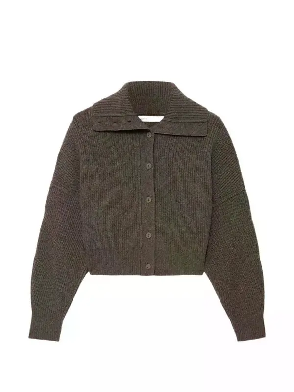 ALLSAINTS Caron Ribbed Button-front Cardigan - Brown