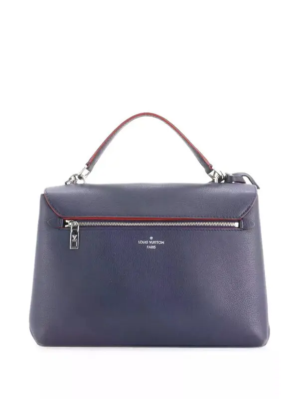 LOUIS VUITTON Mylockme Handbag Leather Satchel - Blue