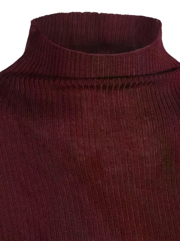 TWINSET Ribbed-knit Roll-neck Sweater