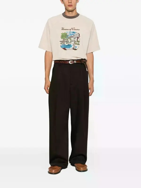 HOUSE OF ERRORS Motel Steakout Logo-embroidered T-shirt