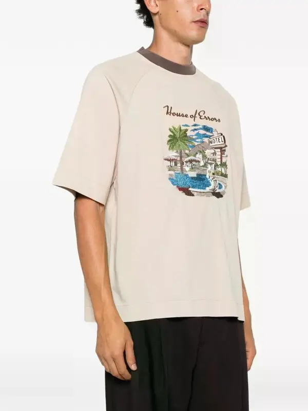 HOUSE OF ERRORS Motel Steakout Logo-embroidered T-shirt