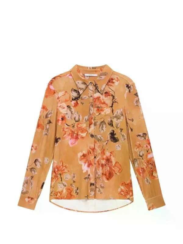 Malìparmi Frosted Blossom Floral-print Shirt - Neutrals