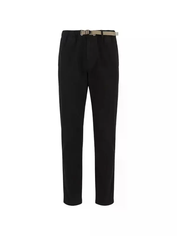 WHITE SAND Belted Elasticated-waist Trousers