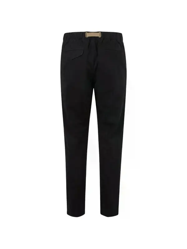 WHITE SAND Belted Elasticated-waist Trousers