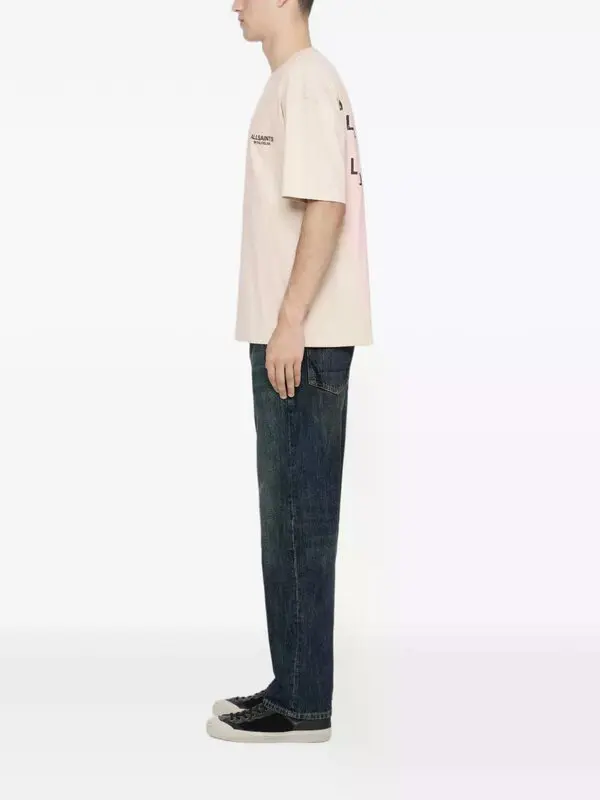 ALLSAINTS Shadow Logo-print Fadeout-wash T-shirt