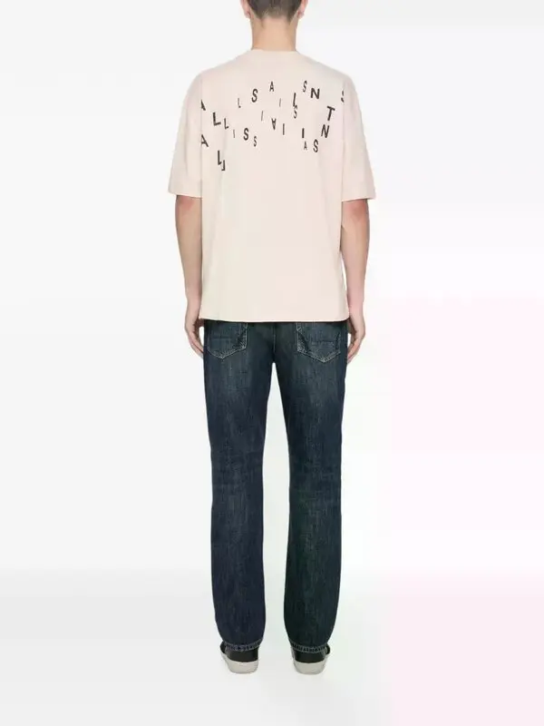 ALLSAINTS Shadow Logo-print Fadeout-wash T-shirt