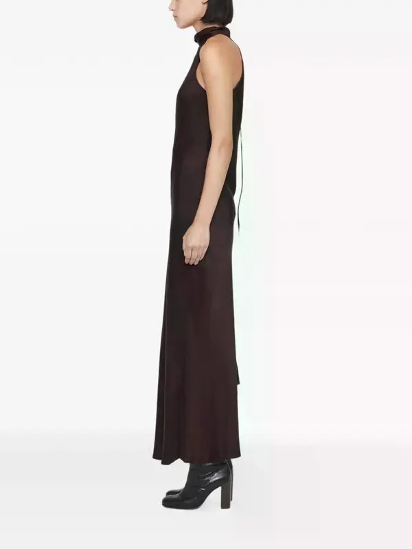 ALLSAINTS Beril Neck-tie Slip Maxi Dress