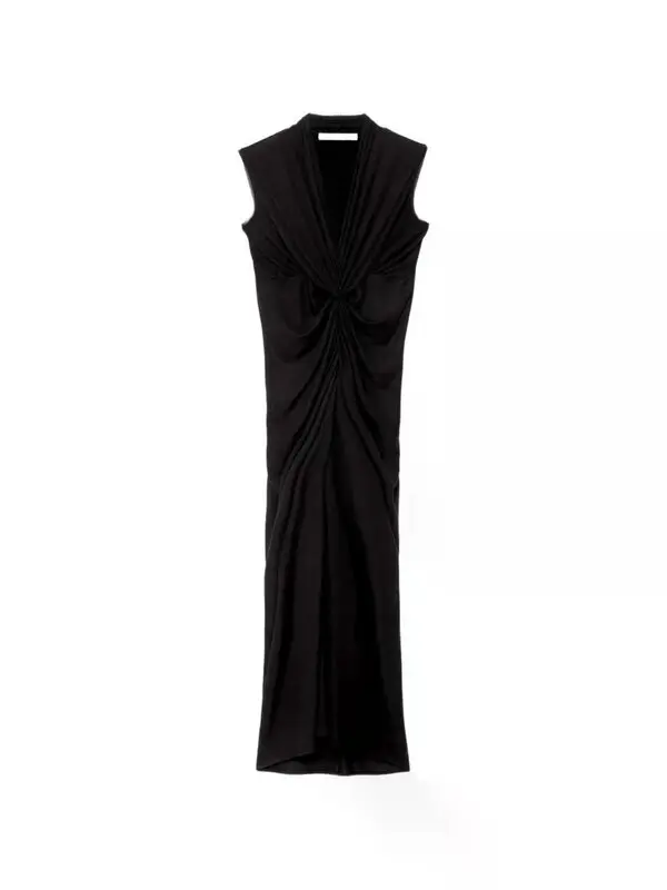 ALLSAINTS Ruched Jersey Maxi Dress - Black