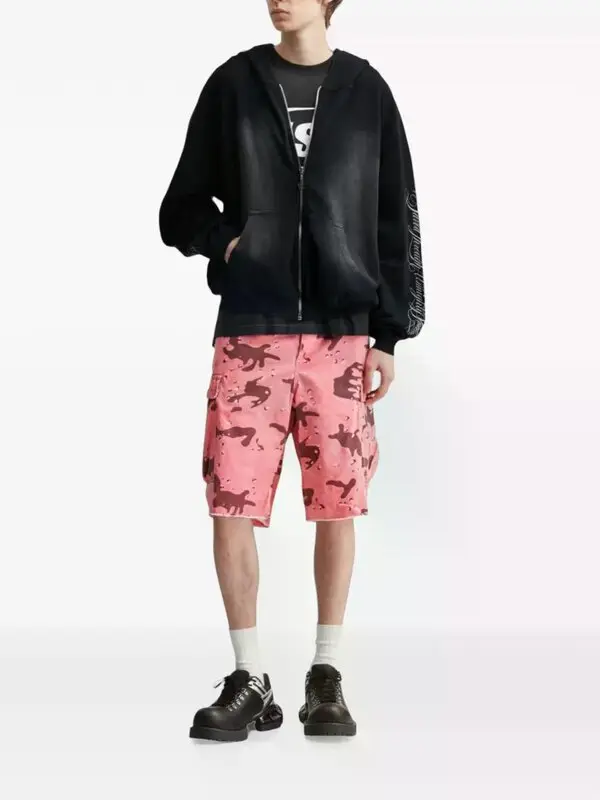 HELLSTAR Stud-embellished Graphic-print Hoodie