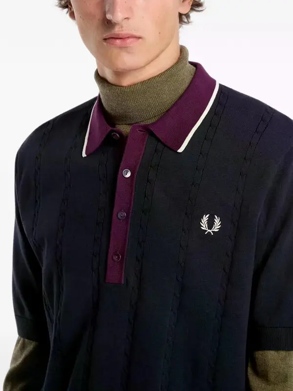 Fred Perry Cable-knit Polo Shirt