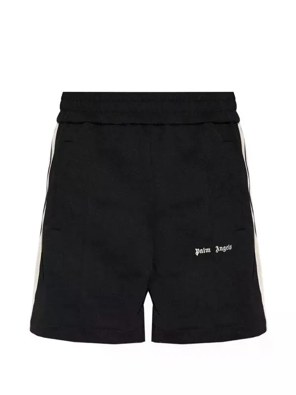 Palm Angels Logo-print Side-stripe Shorts