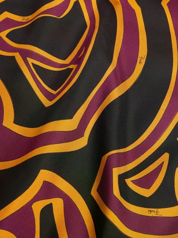 Emilio Pucci Mixed-print Padded Triangle Scarf