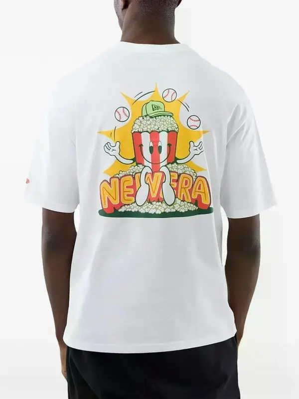 New Era Popcorn Oversized Graphic-print T-shirt